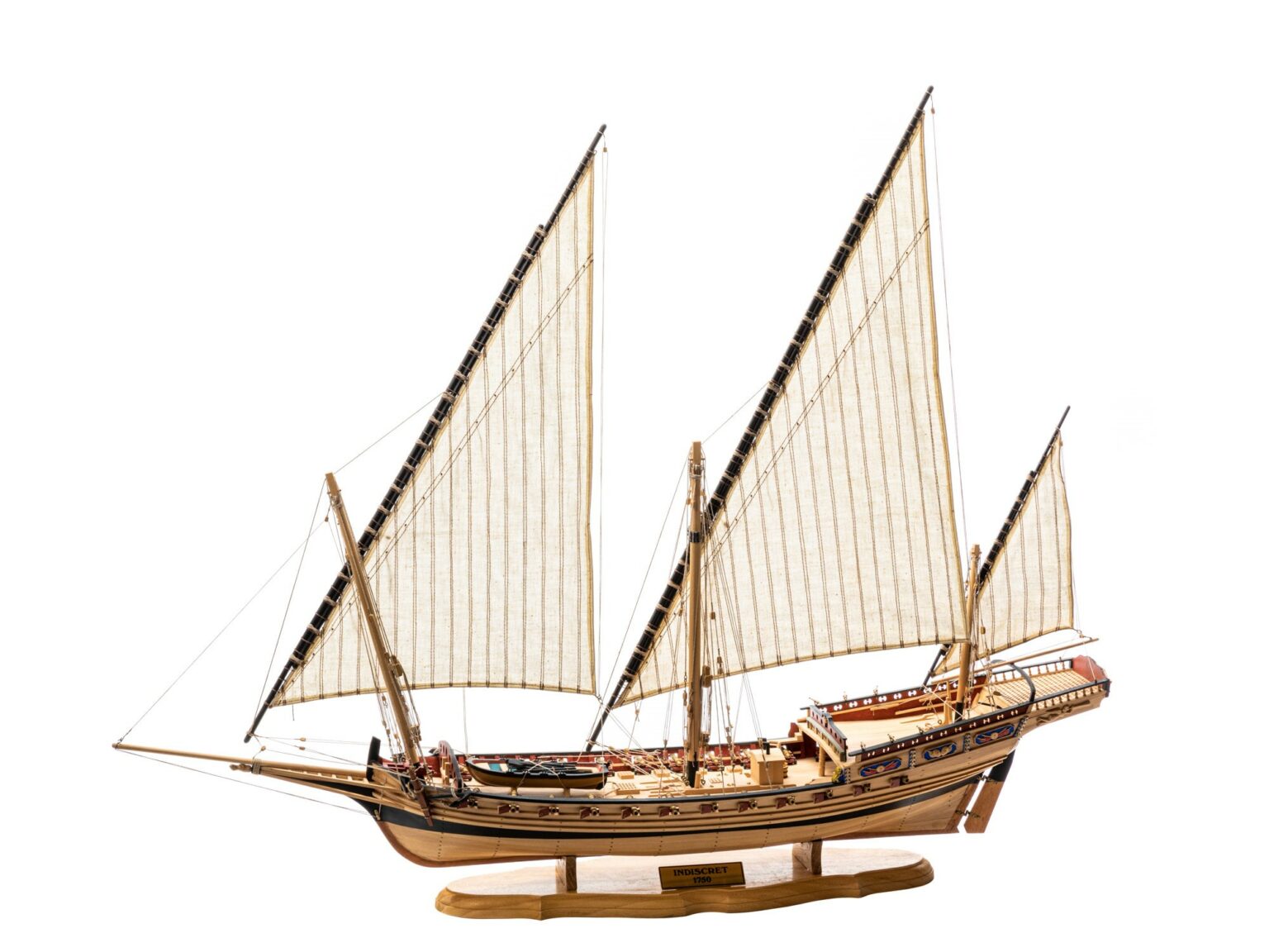Maquette de Bateau du Chébec L'Indiscret - Déjà Montée - Mistral Maquettes