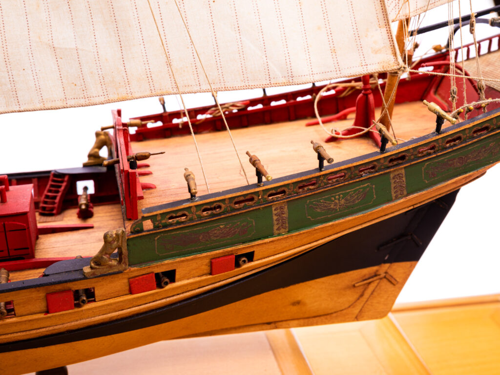 Maquette du Chébec Méditerranéen · Exemplaire Unique d'Antiquité