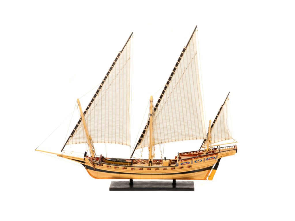 Maquette de Bateau du Chébec L'Indiscret - Déjà Montée - Mistral Maquettes
