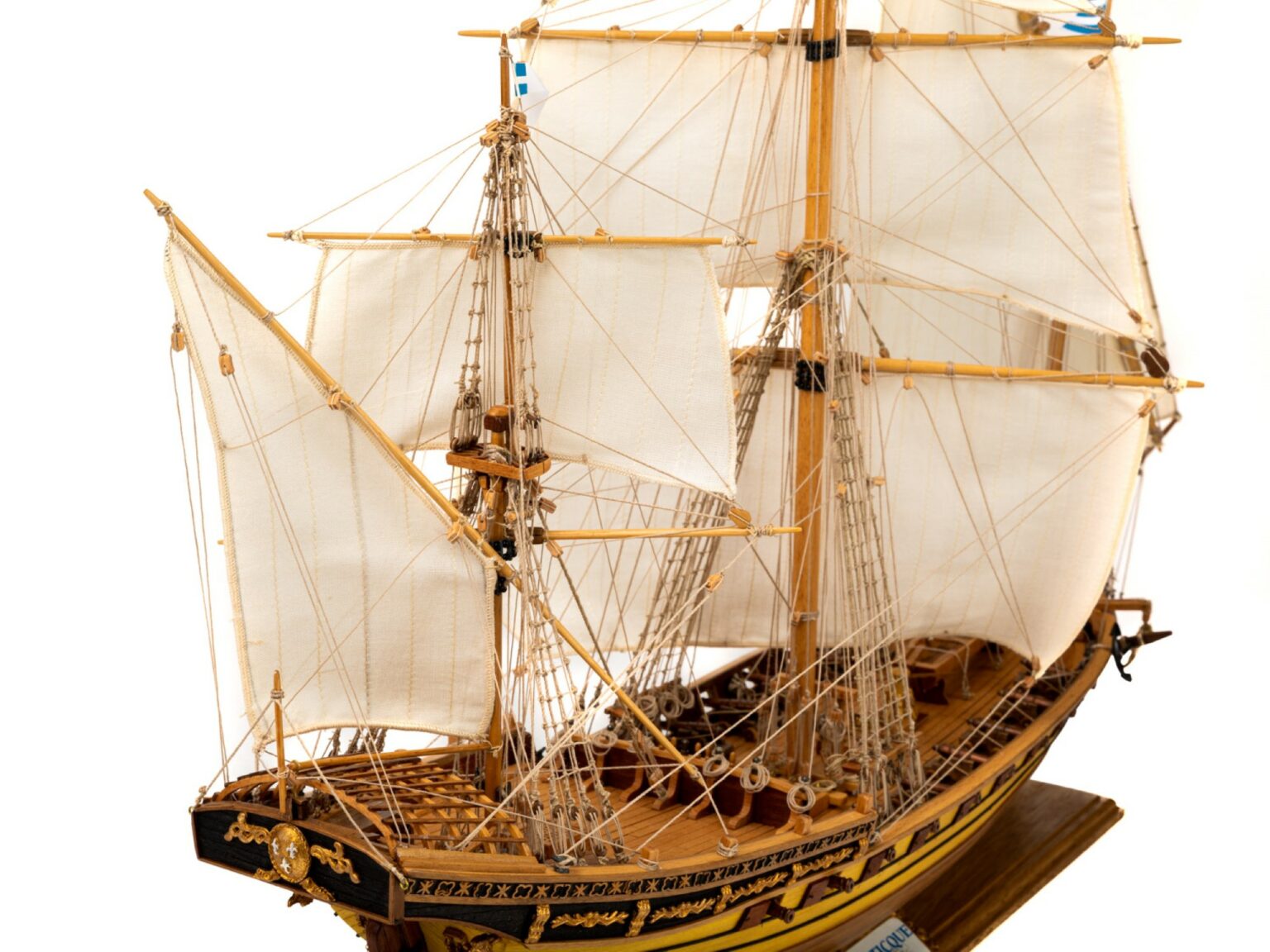 Maquette de Bateau Unique Du Chebec Misticque - Mistral Maquettes