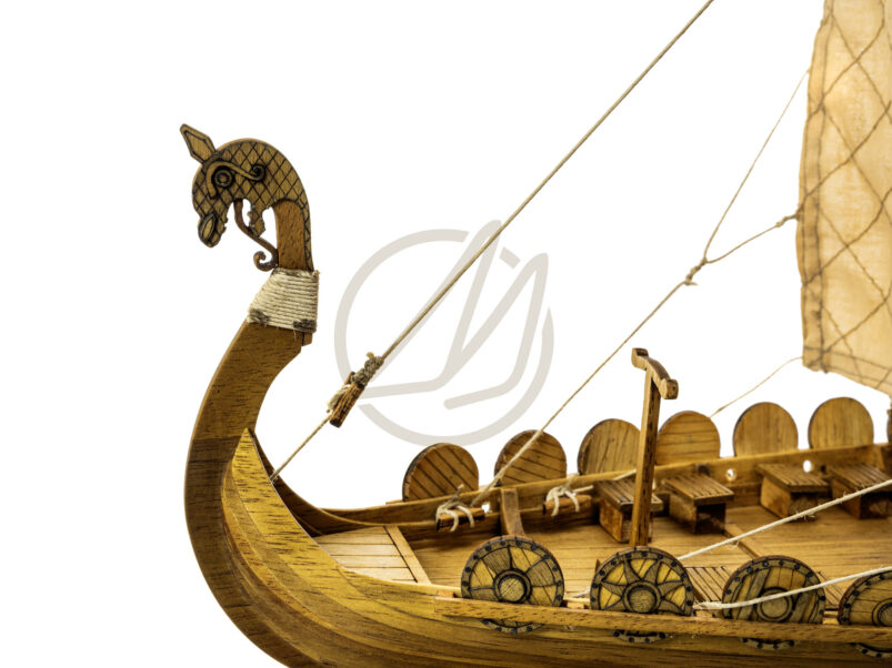 Maquette d'un Drakkar Viking - Déjà Montée - Mistral Maquettes