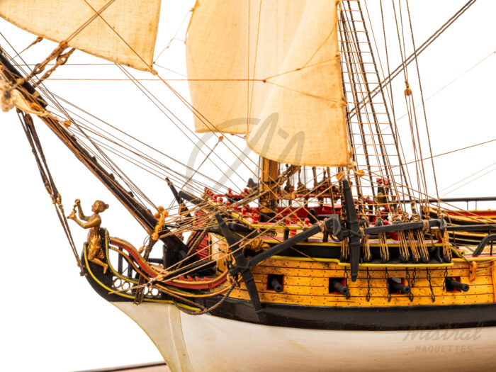 La Flore (1756) - Maquette de Bateau Déjà Montée - Mistral Maquettes