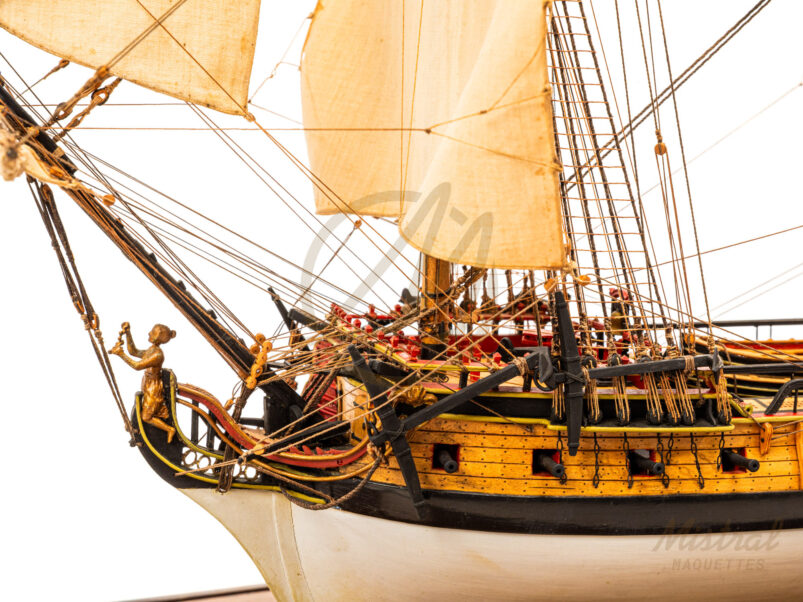 La Flore (1756) - Maquette de Bateau Déjà Montée - Mistral Maquettes