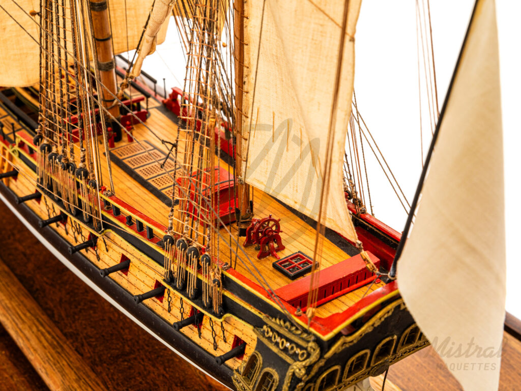 La Flore (1756) - Maquette de Bateau Déjà Montée - Mistral Maquettes