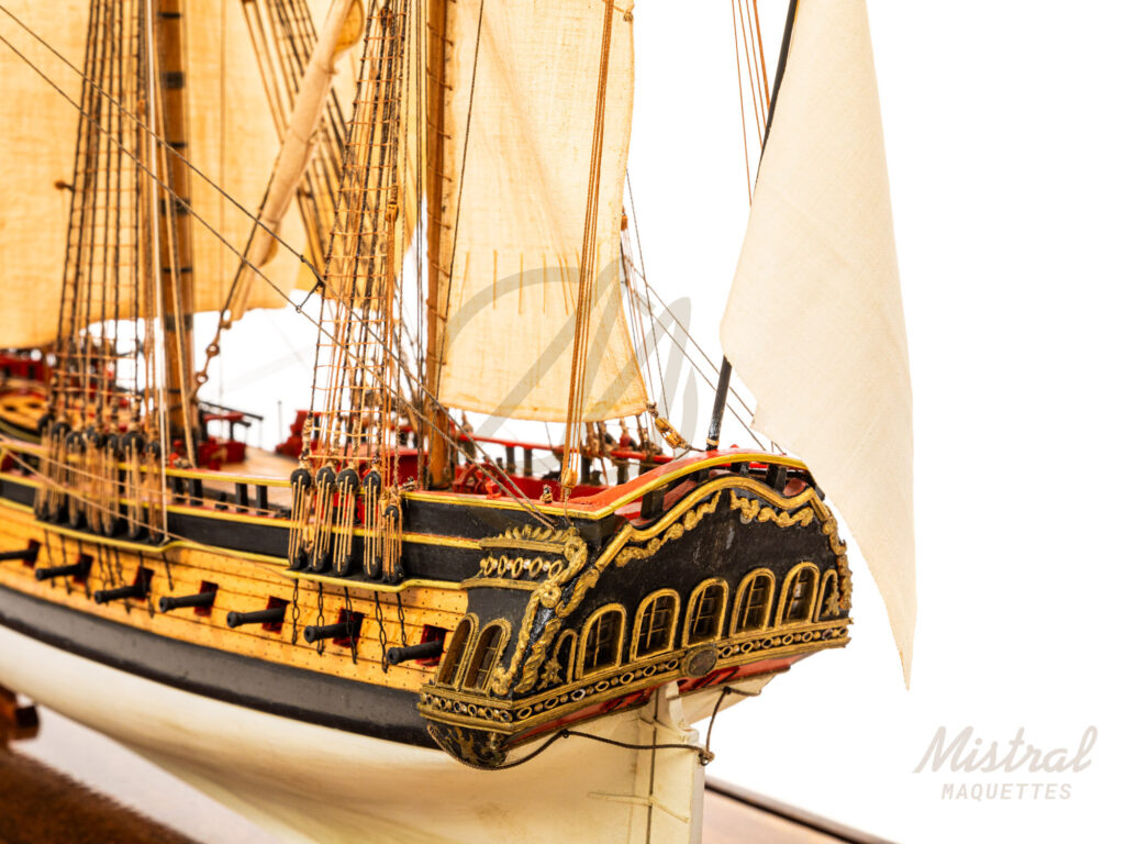 La Flore (1756) - Maquette de Bateau Déjà Montée - Mistral Maquettes