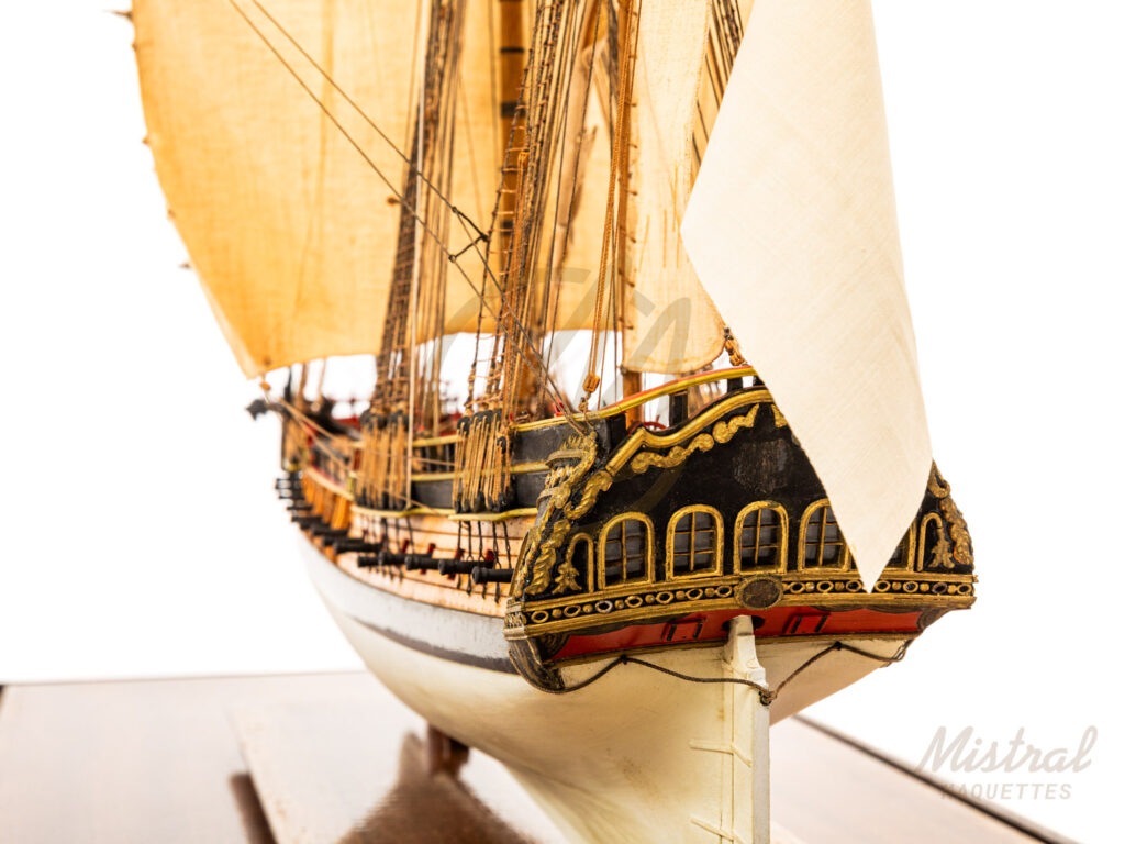 La Flore (1756) - Maquette de Bateau Déjà Montée - Mistral Maquettes