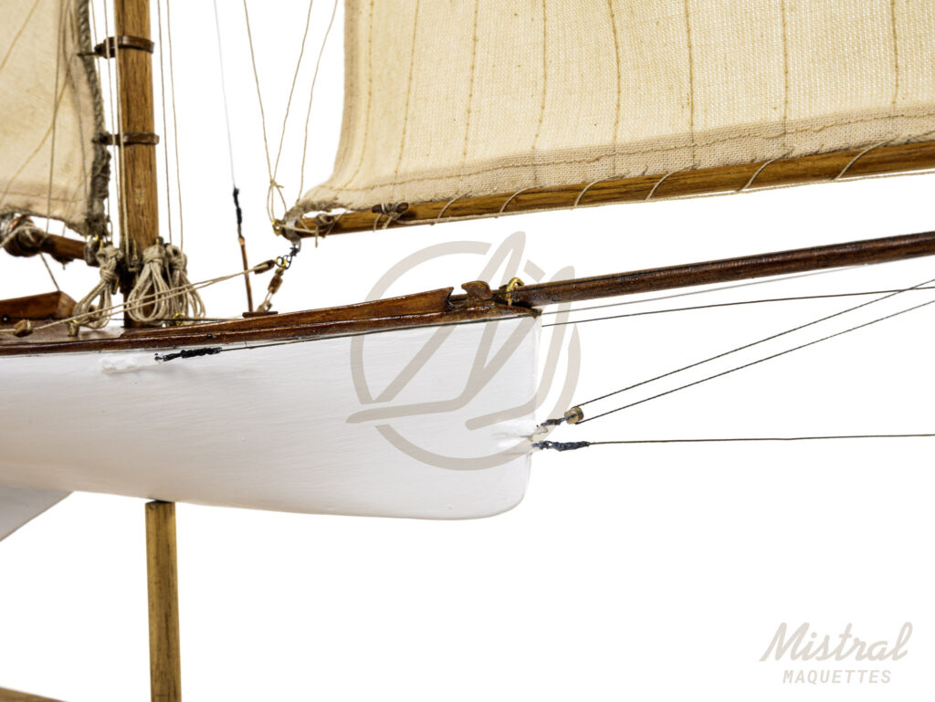 Maquette du Sandbagger Susie · Voilier de la baie de New York