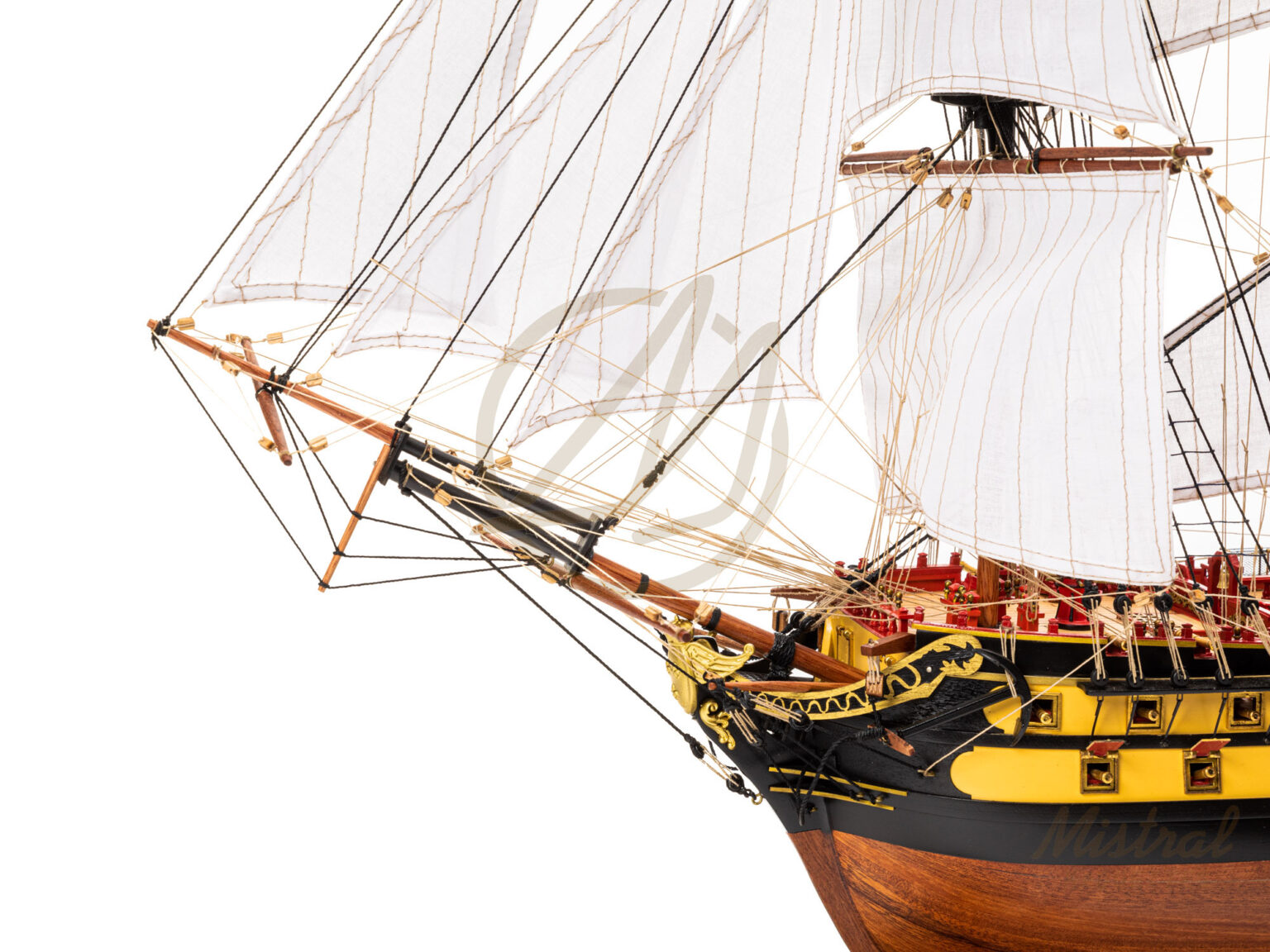 Maquette du Superbe en Bois · Chef-d’œuvre Naval du XVIIIe Siècle